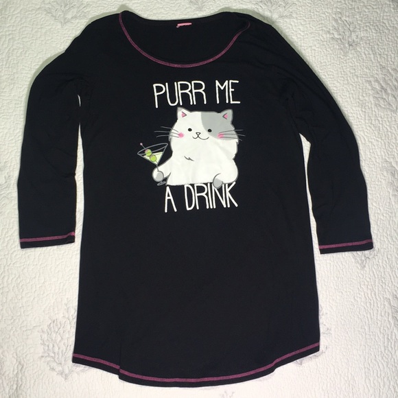 Jenni | Intimates & Sleepwear | Martini And Kitty Nightshirt For Ladies ...